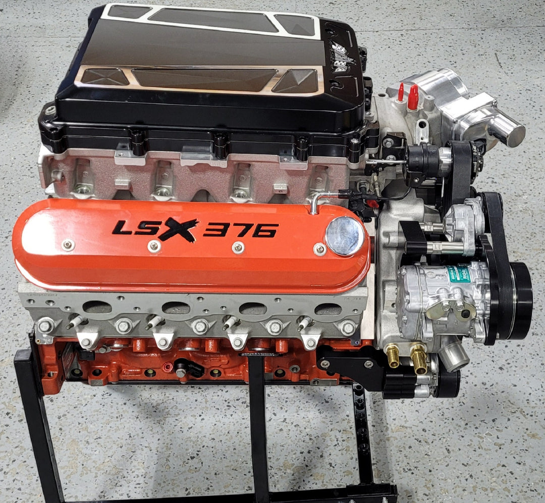2650 Supercharged LSX 376-B15 Crate Engine w/ Wegner 2-tone LSA Drive ...